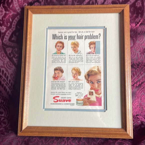 Art | Hair Problems Retro Coronet 195s Vintage Magazine Ad Art Print ...